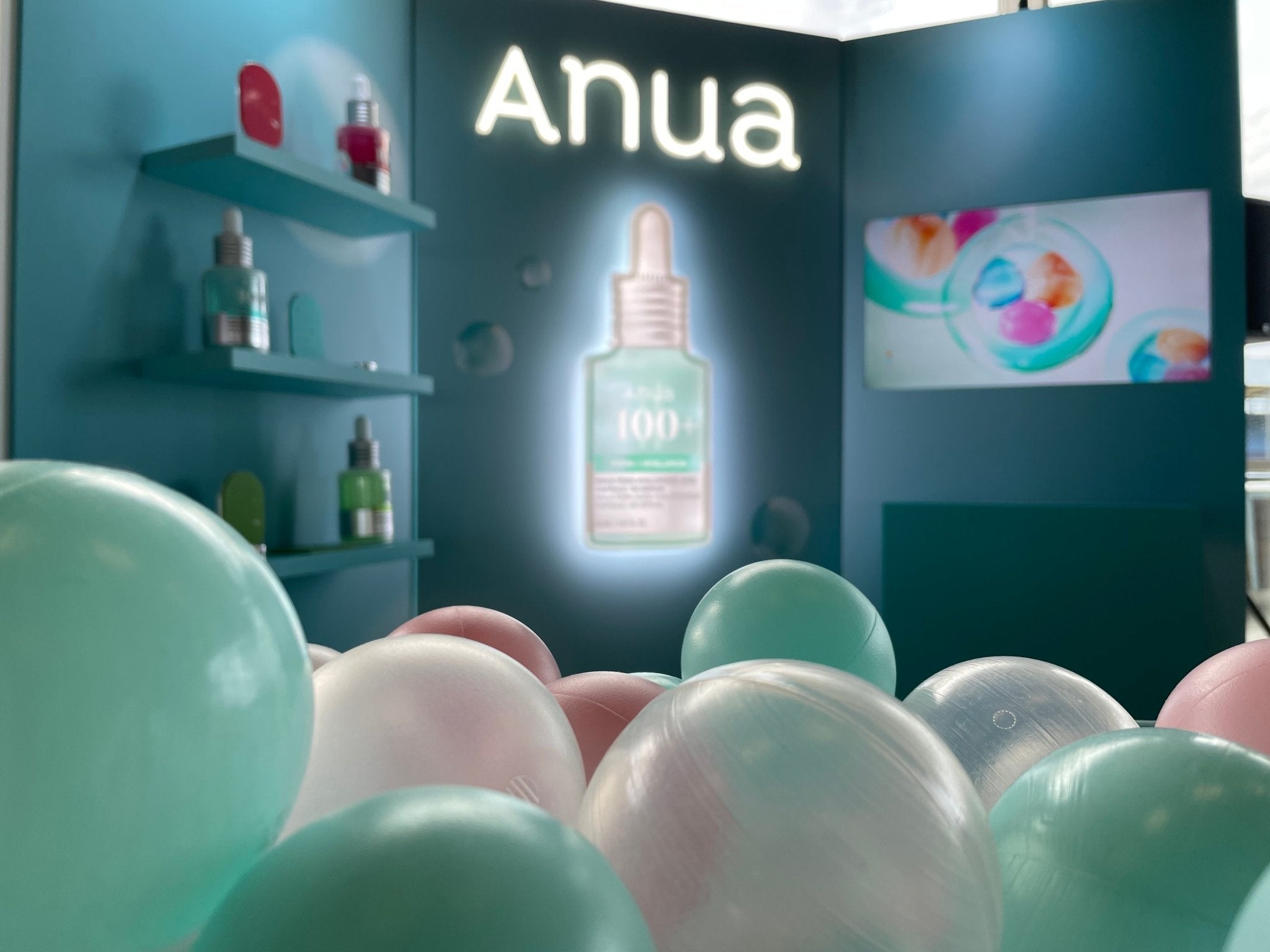 Anua Exhibition Stand – Beauty Trade Show 2025 – Premier Woodshop