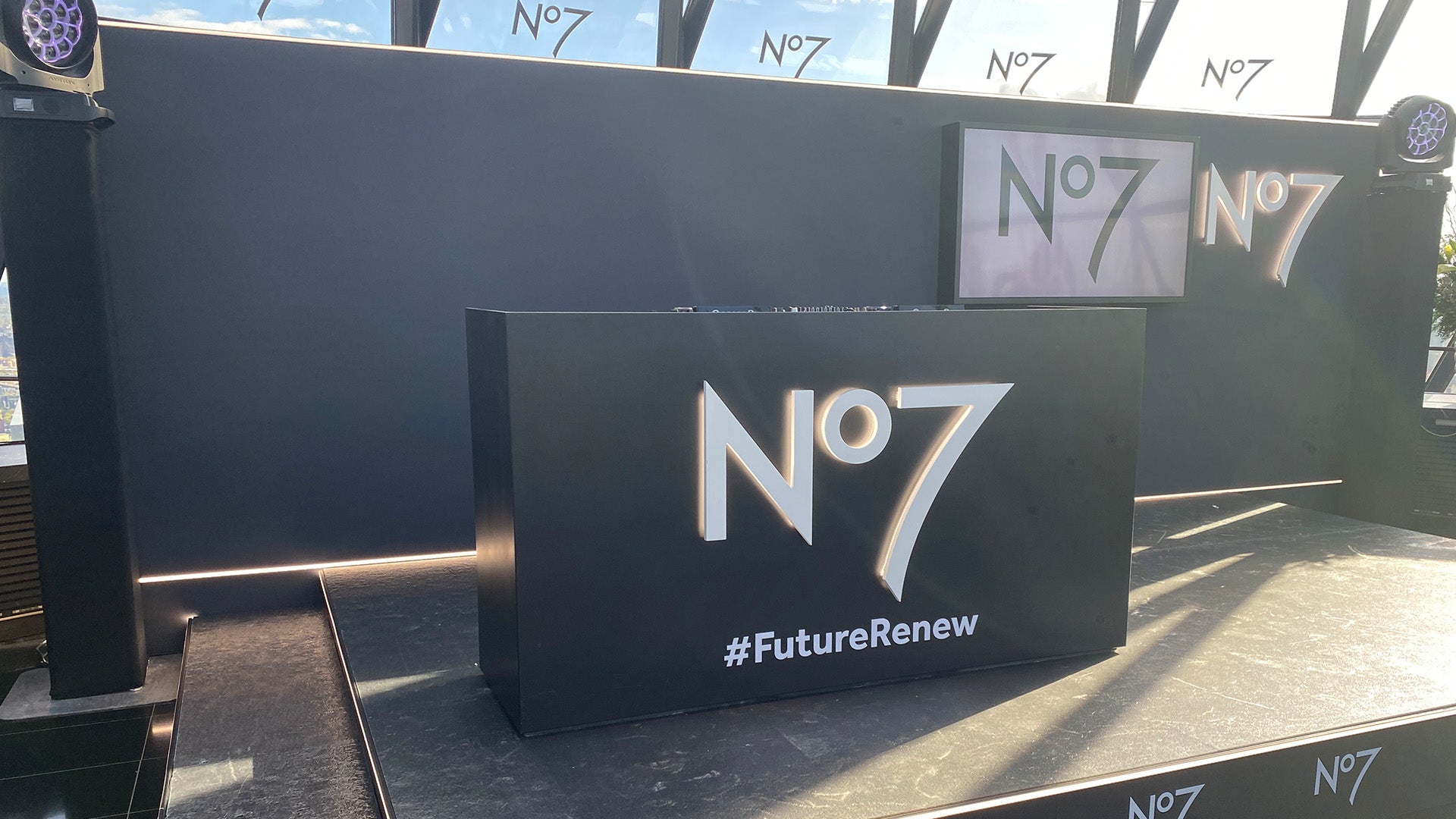 DJ Booth with Backlit Logo | Premier Woodshop